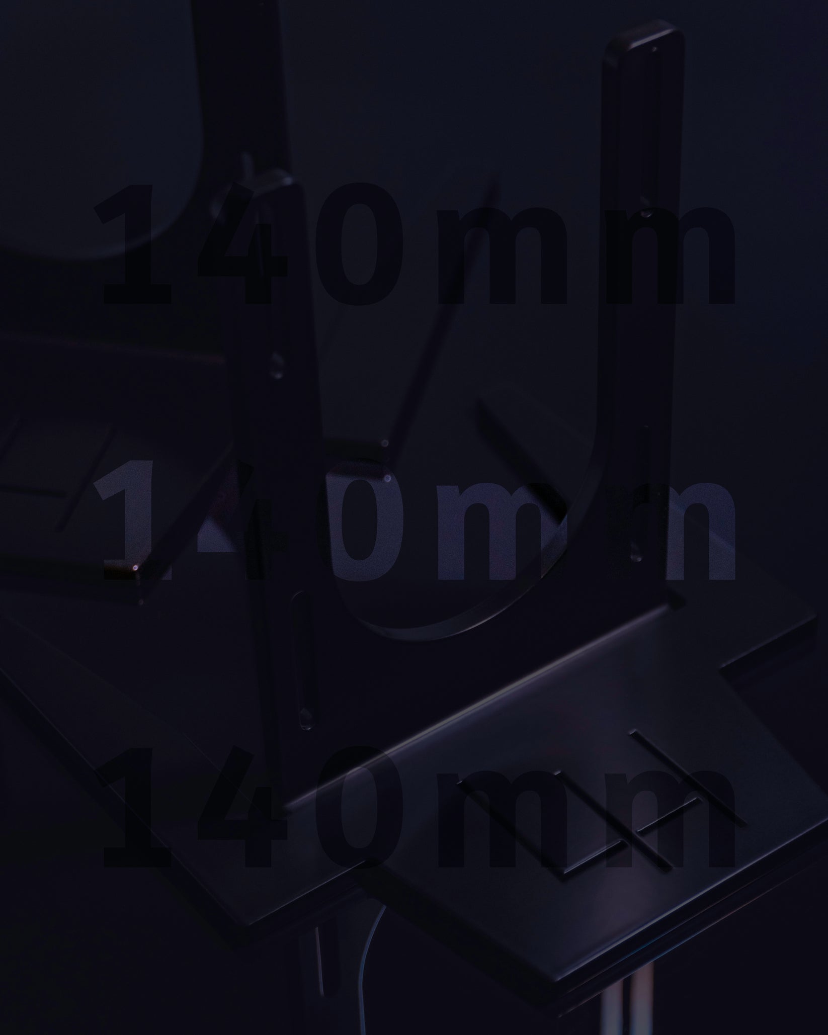 140mm EXT Universal Radiator Stand - 3/16" - Black Powdercoat – LiquidHaus